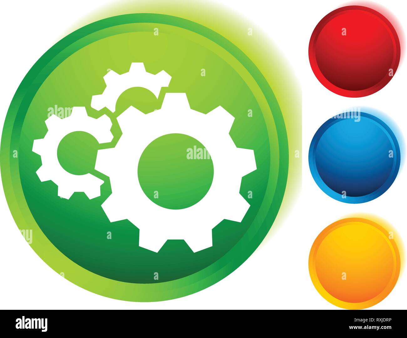Gear, cogwheel icon. Repair, maintance, mechanics concept icon Stock ...