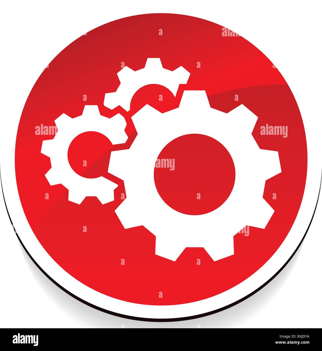 Gear, cogwheel icon. Repair, maintance, mechanics concept icon Stock ...