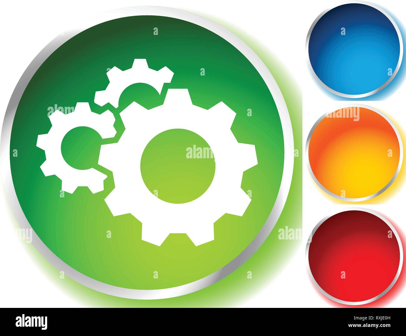 Gear, cogwheel icon. Repair, maintance, mechanics concept icon Stock ...