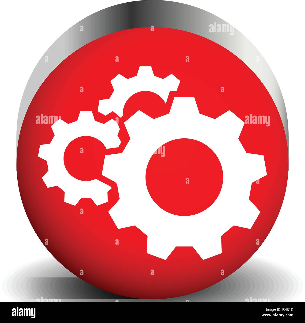 Gear, cogwheel icon. Repair, maintance, mechanics concept icon Stock ...