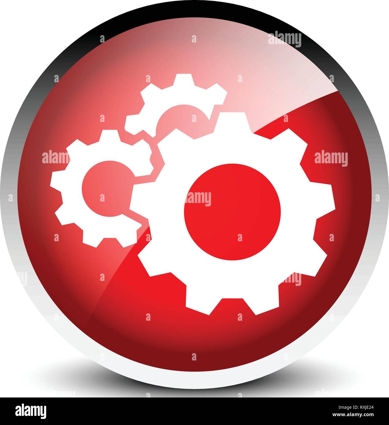 Gear, cogwheel icon. Repair, maintance, mechanics concept icon Stock ...
