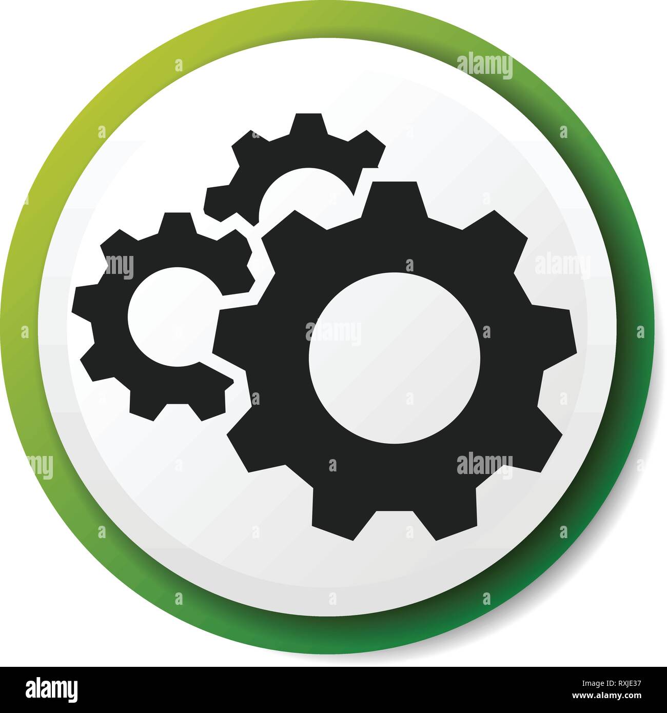 Gear, cogwheel icon. Repair, maintance, mechanics concept icon Stock ...