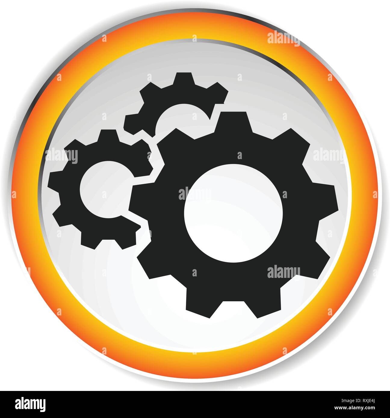 Gear, cogwheel icon. Repair, maintance, mechanics concept icon Stock ...