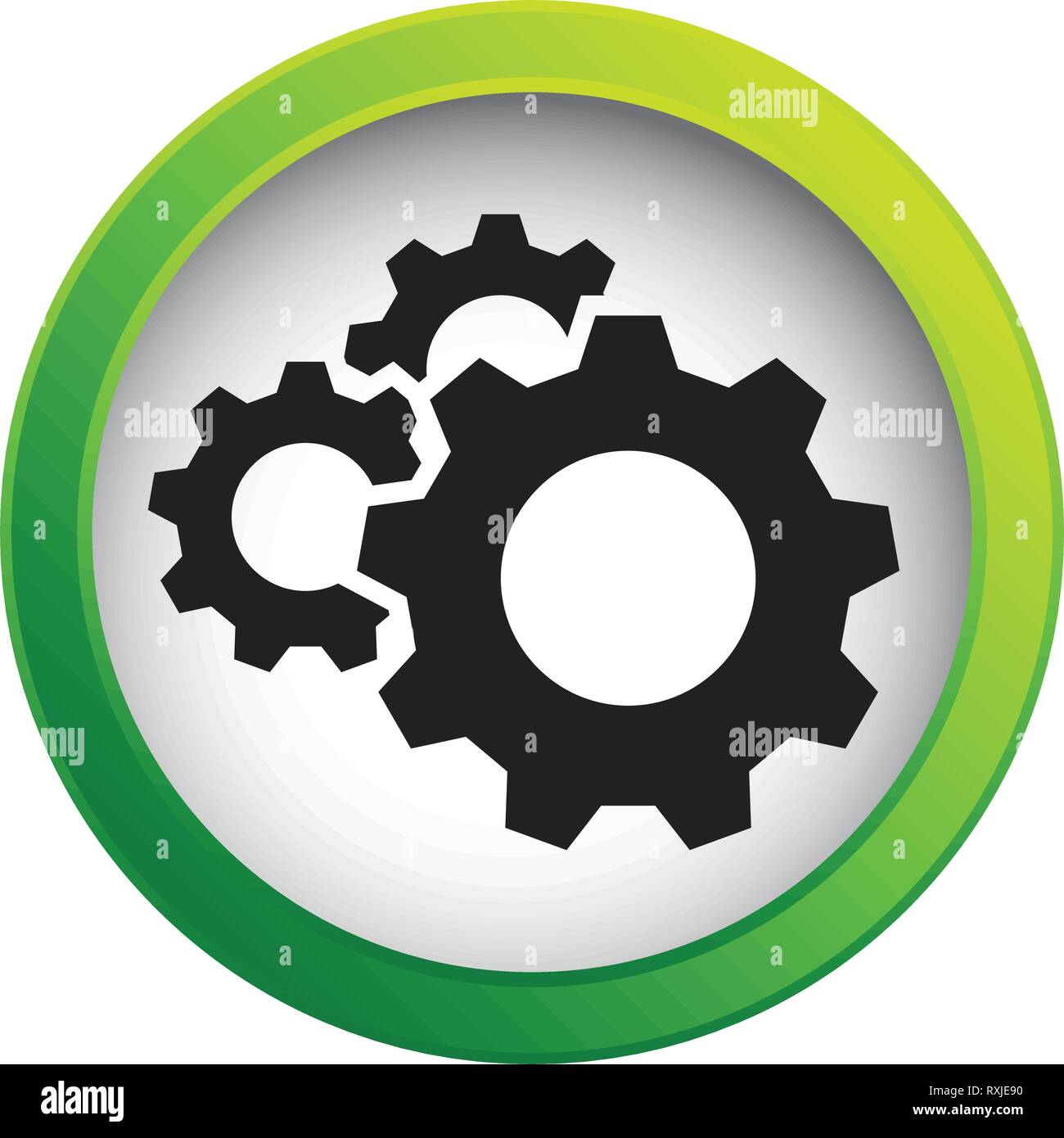 Gear, cogwheel icon. Repair, maintance, mechanics concept icon Stock ...