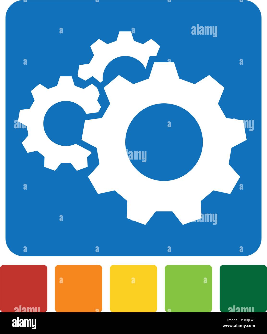 Gear, cogwheel icon. Repair, maintance, mechanics concept icon Stock ...
