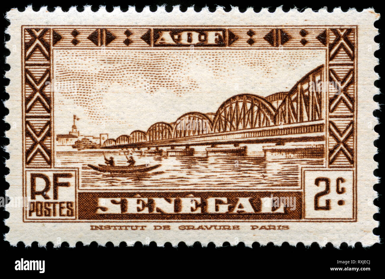 Senegal postage stamp hi-res stock photography and images - Alamy