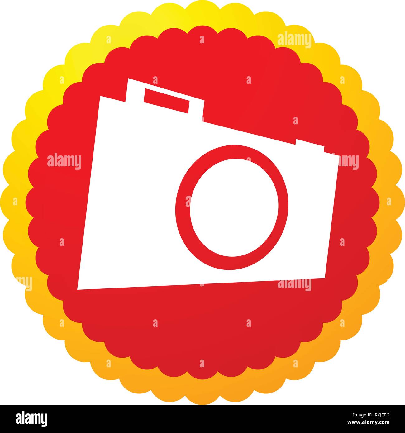 Small photo camera icon. Hobby photography concept icon Stock Vector ...