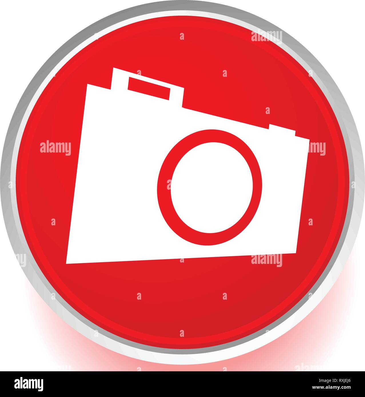 Small photo camera icon. Hobby photography concept icon Stock Vector ...