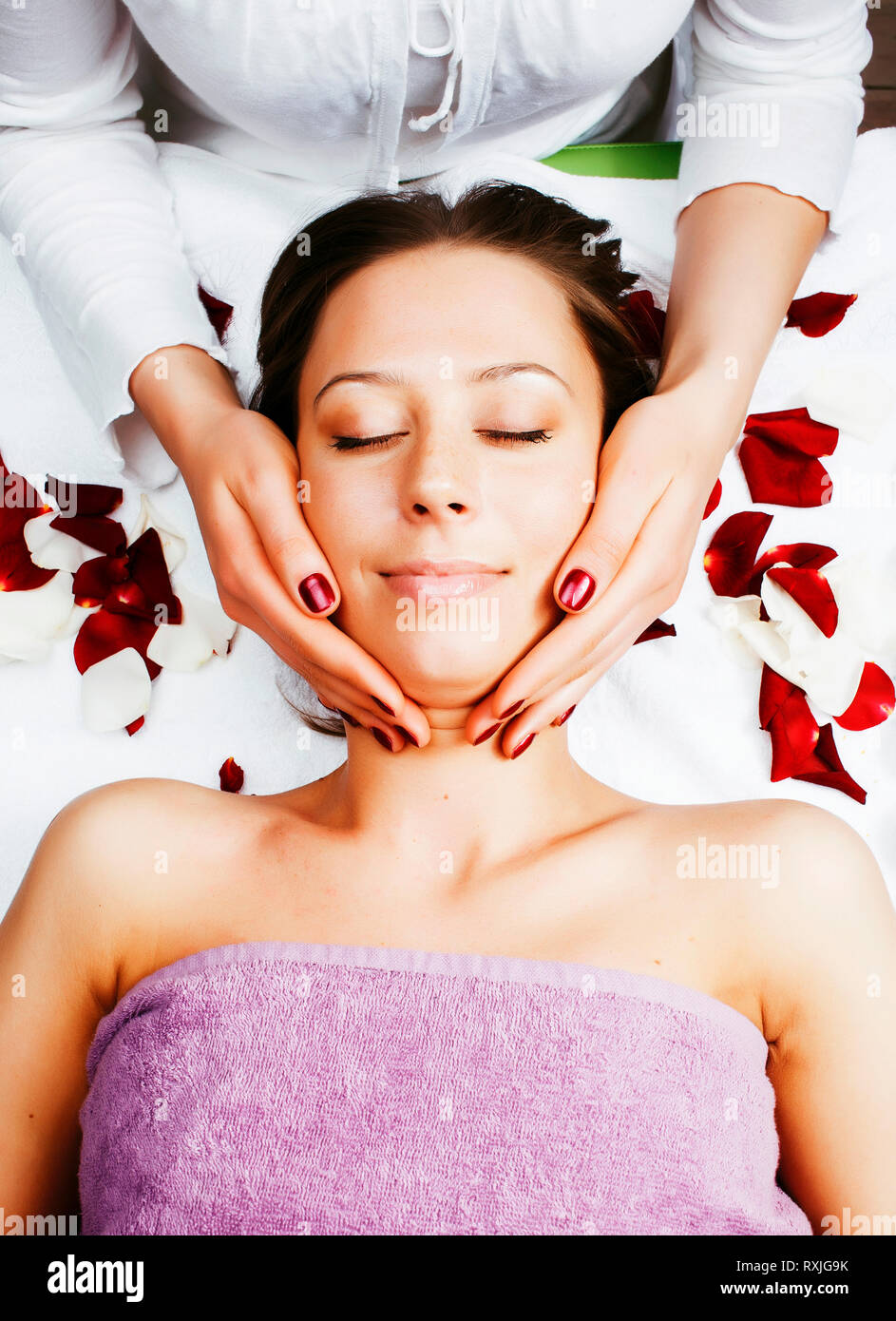 stock photo attractive lady getting spa treatment in salon, healthcare ...