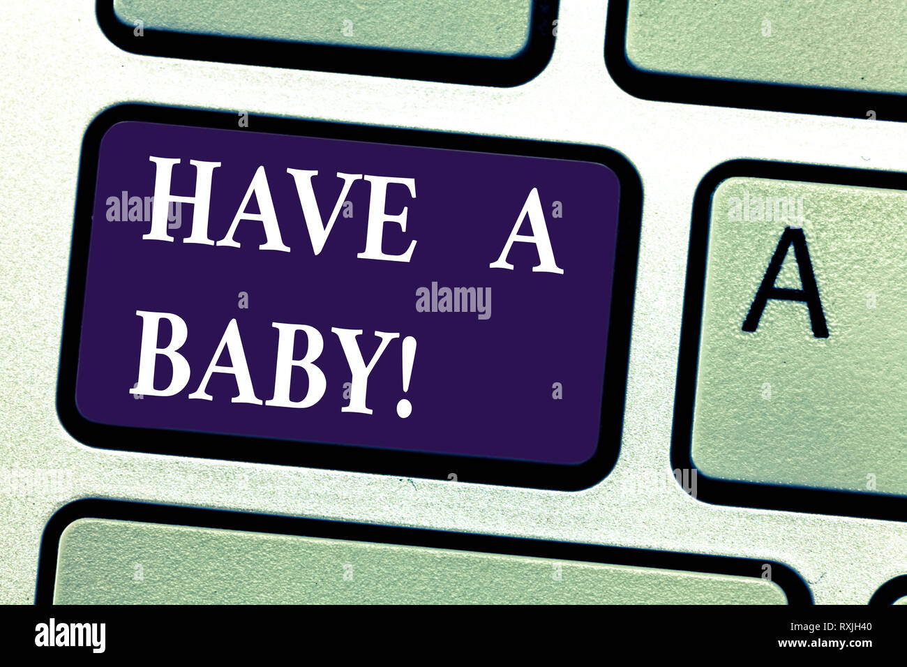 Word writing text Have A Baby. Business concept for Advice to get ...