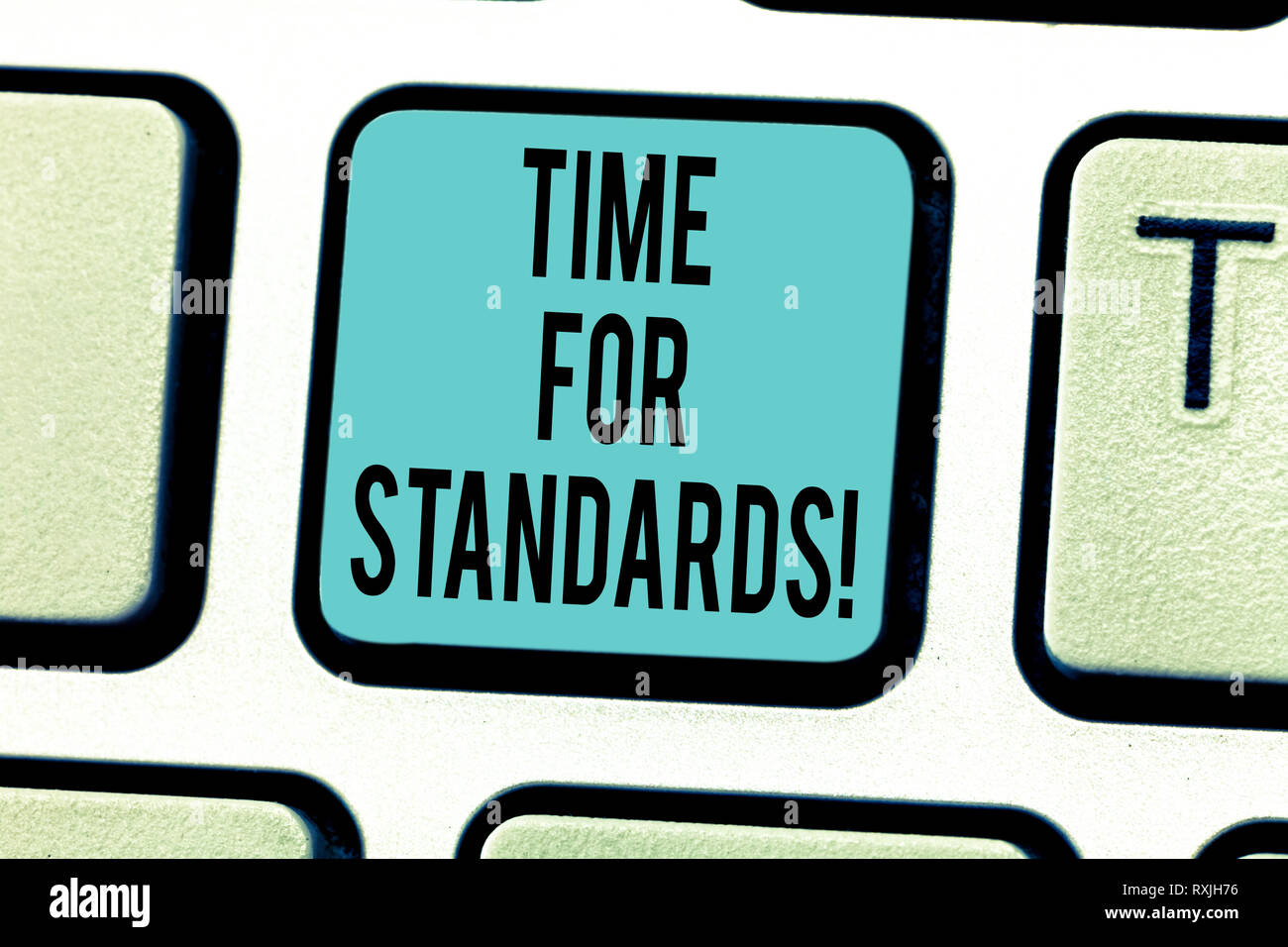 Writing note showing Time For Standards. Business photo showcasing ...