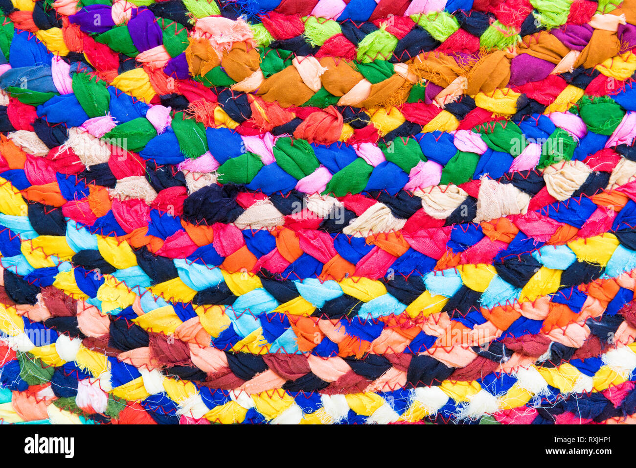 Colourful details of handmade vintage rugs Stock Photo - Alamy