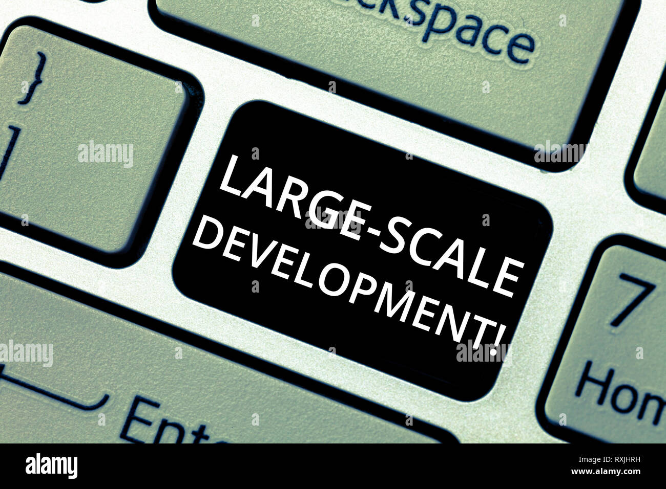 Word writing text Large Scale Development. Business concept for Develop ...
