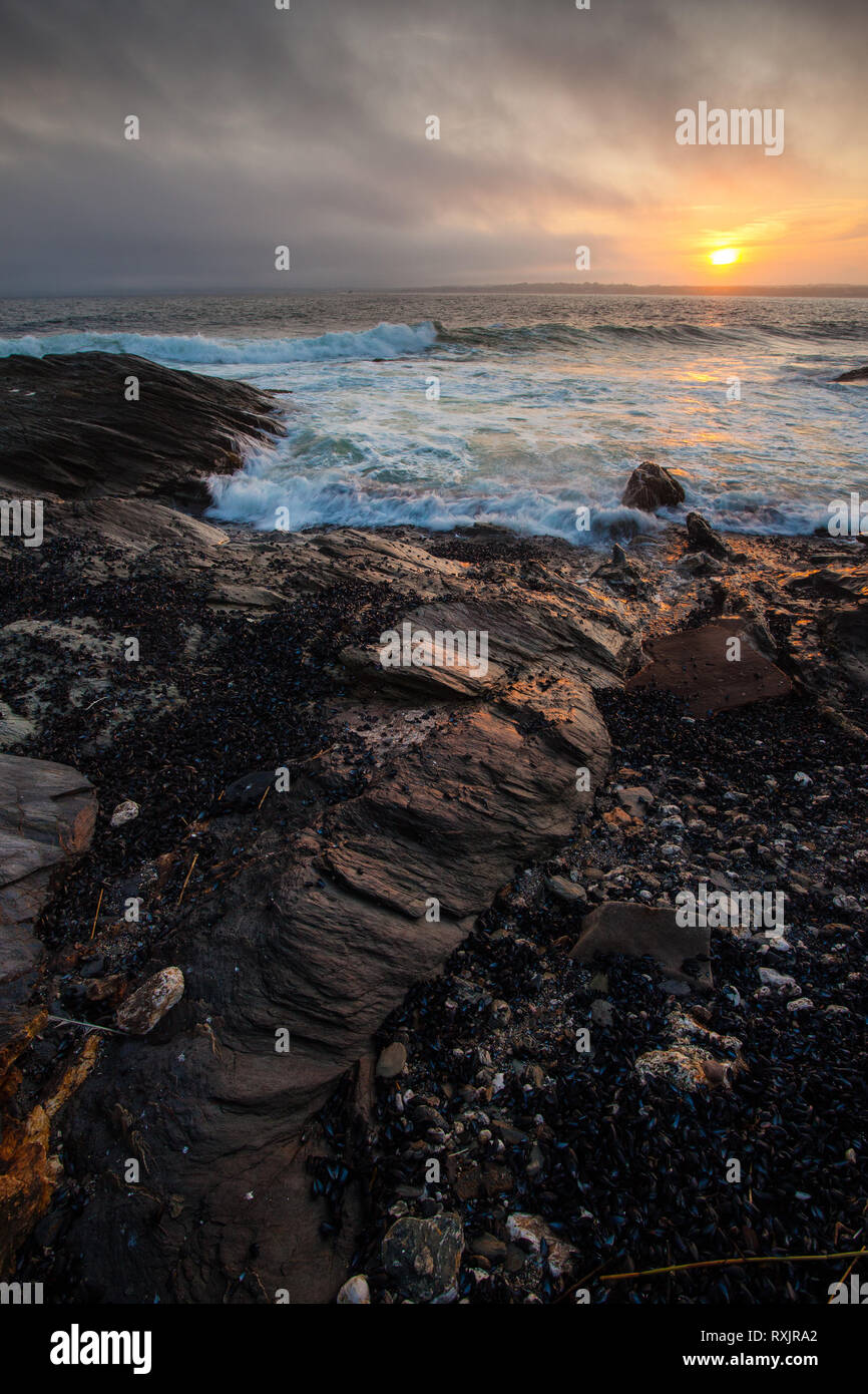 Rhode island beach rocks hi-res stock photography and images - Alamy