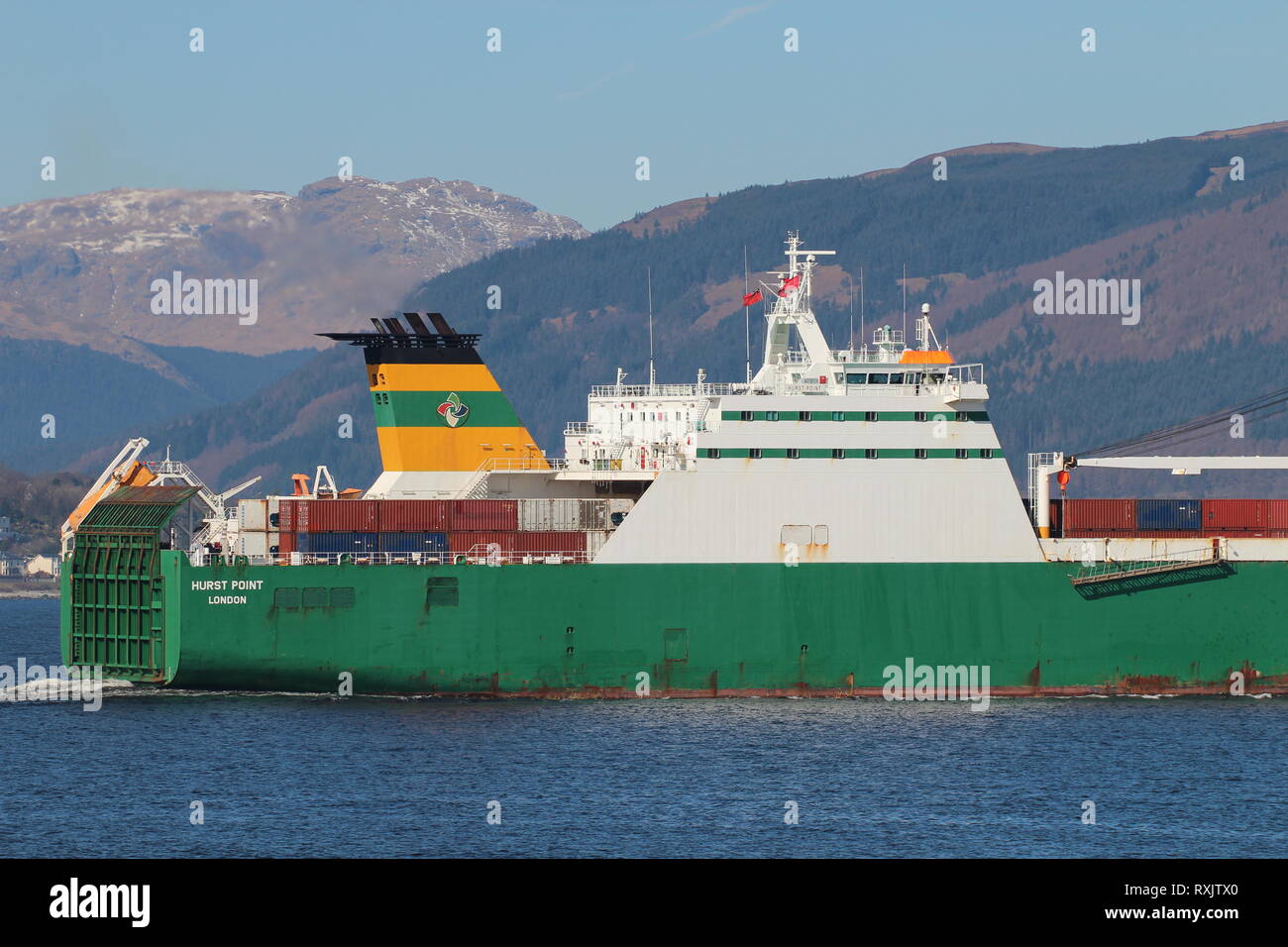 MV Hurst Point, a Point-class sealift ship operated by Foreland ...