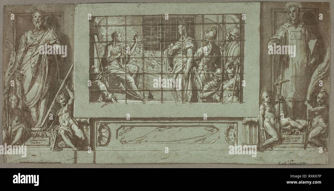 Saint Catherine in Prison Converting the Empress Faustina to ...