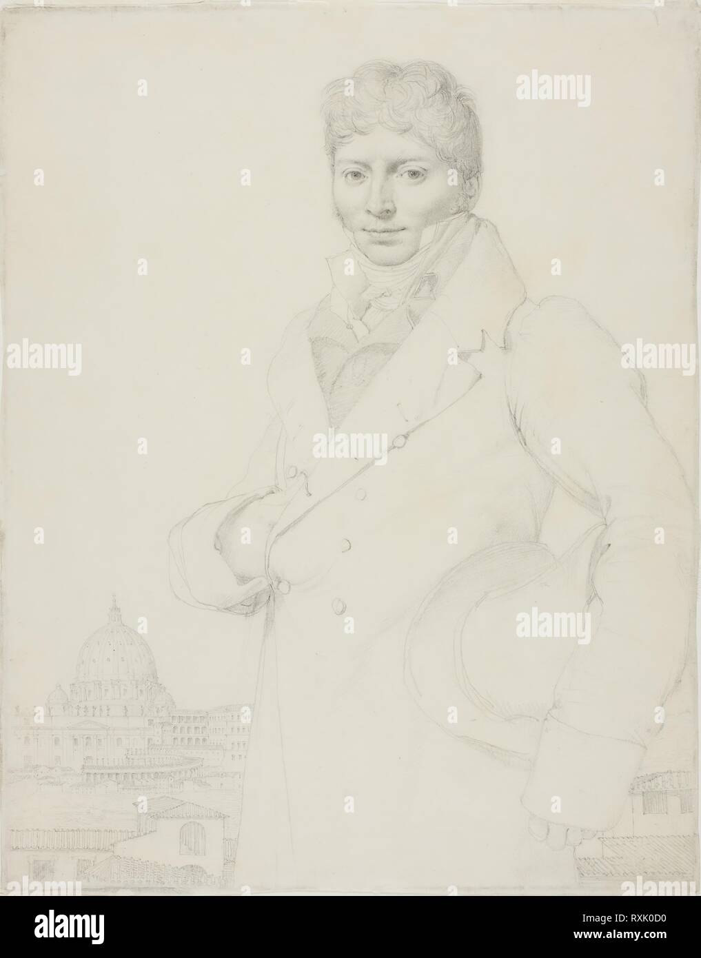 Portrait of Jean-Louis Robin. Jean-Auguste-Dominique Ingres; French ...