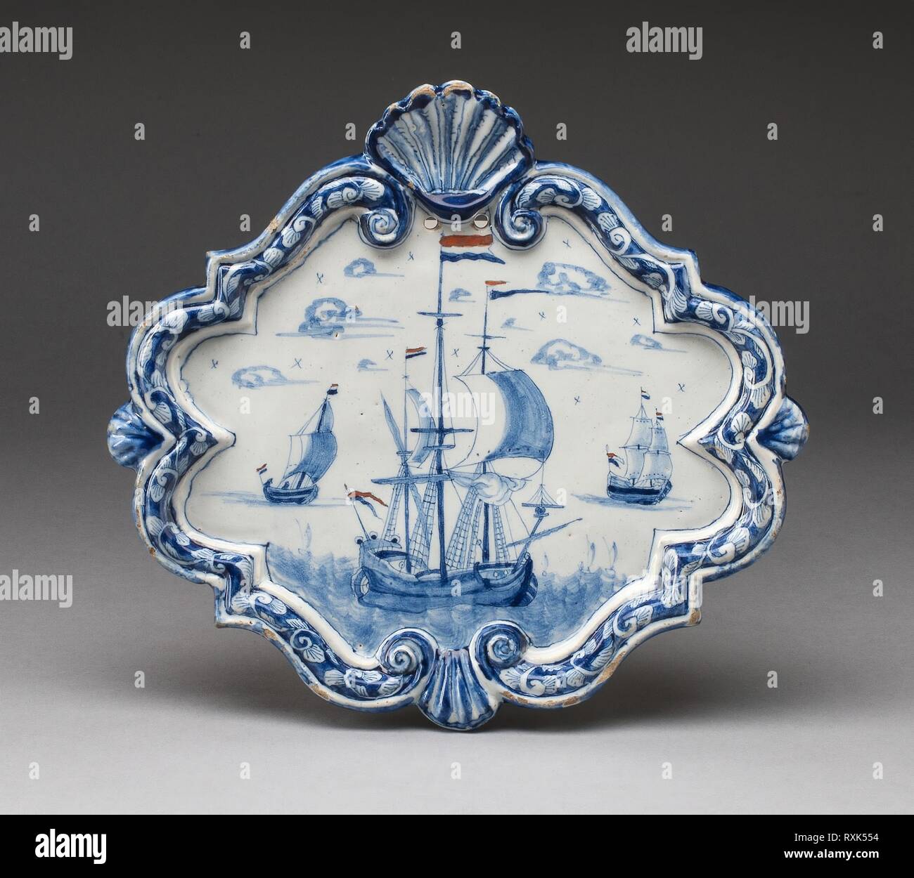 Plaque. Netherlands, Delft. Date: 1775-1799. Dimensions: 24.1 × 25.4 × ...