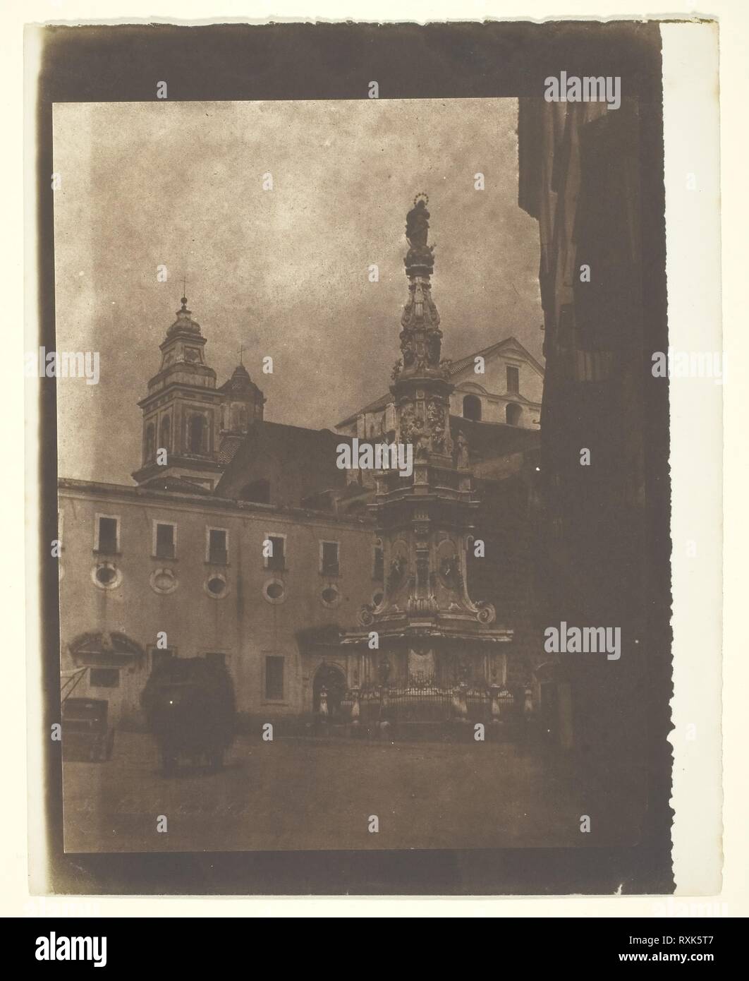 Salted paper print from a calotype negative hi-res stock photography ...