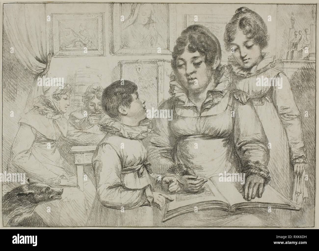 Family Group (Woman Reading to Two Children). Dominique-Vivant Denon ...