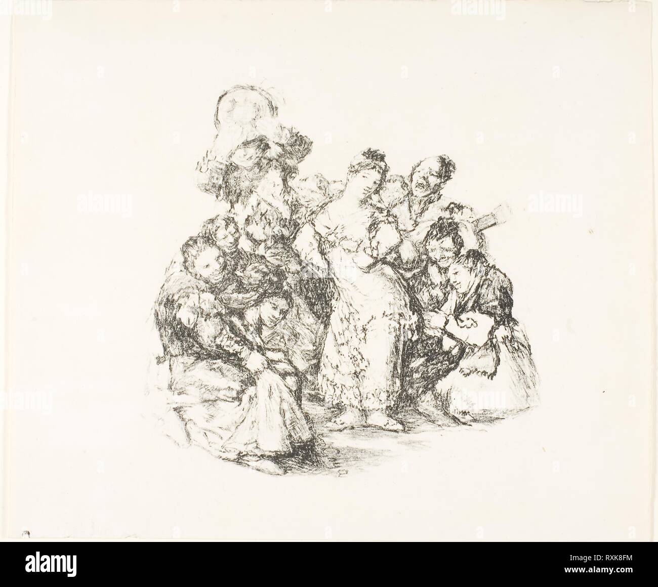 Attributed to goya francisco de goya y lucientes spanish hi-res stock ...