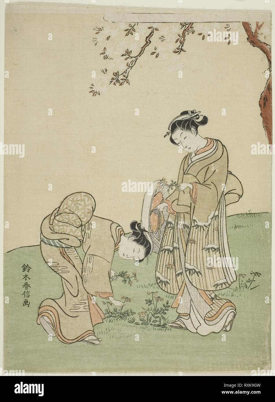 Suzuki harunobu woodblock print hi-res stock photography and images - Alamy