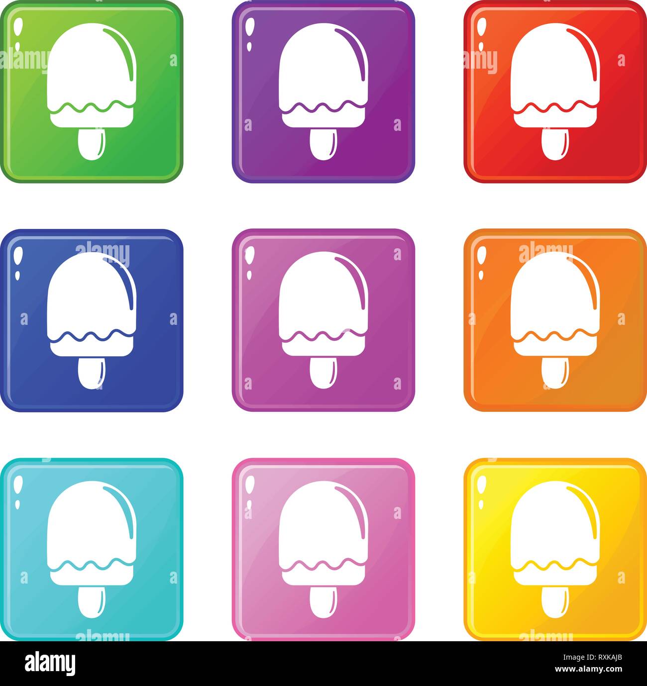 Semicircular ice cream icon hi-res stock photography and images - Alamy