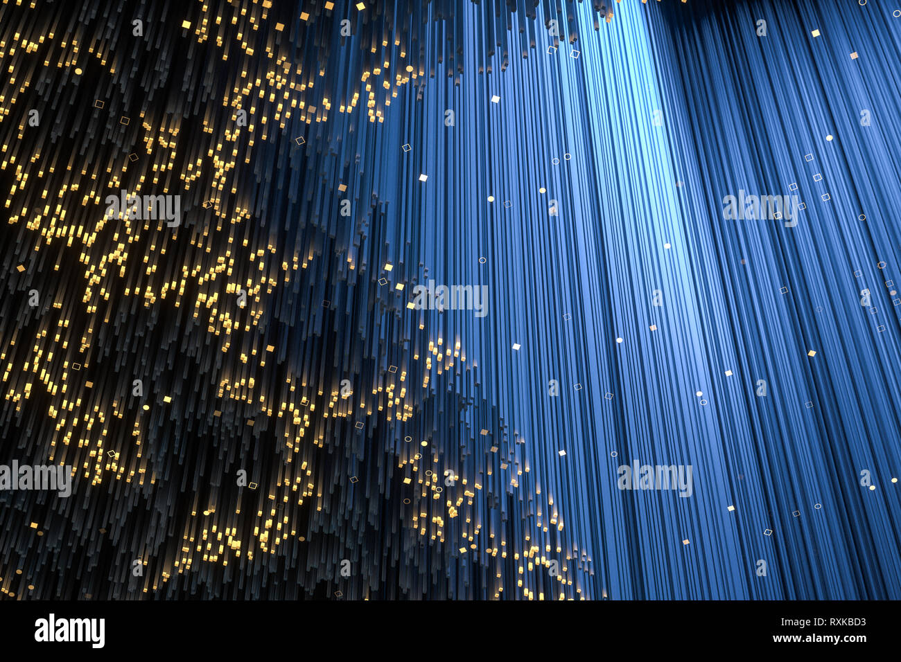 3d rendering, blue technology digital background Stock Photo - Alamy