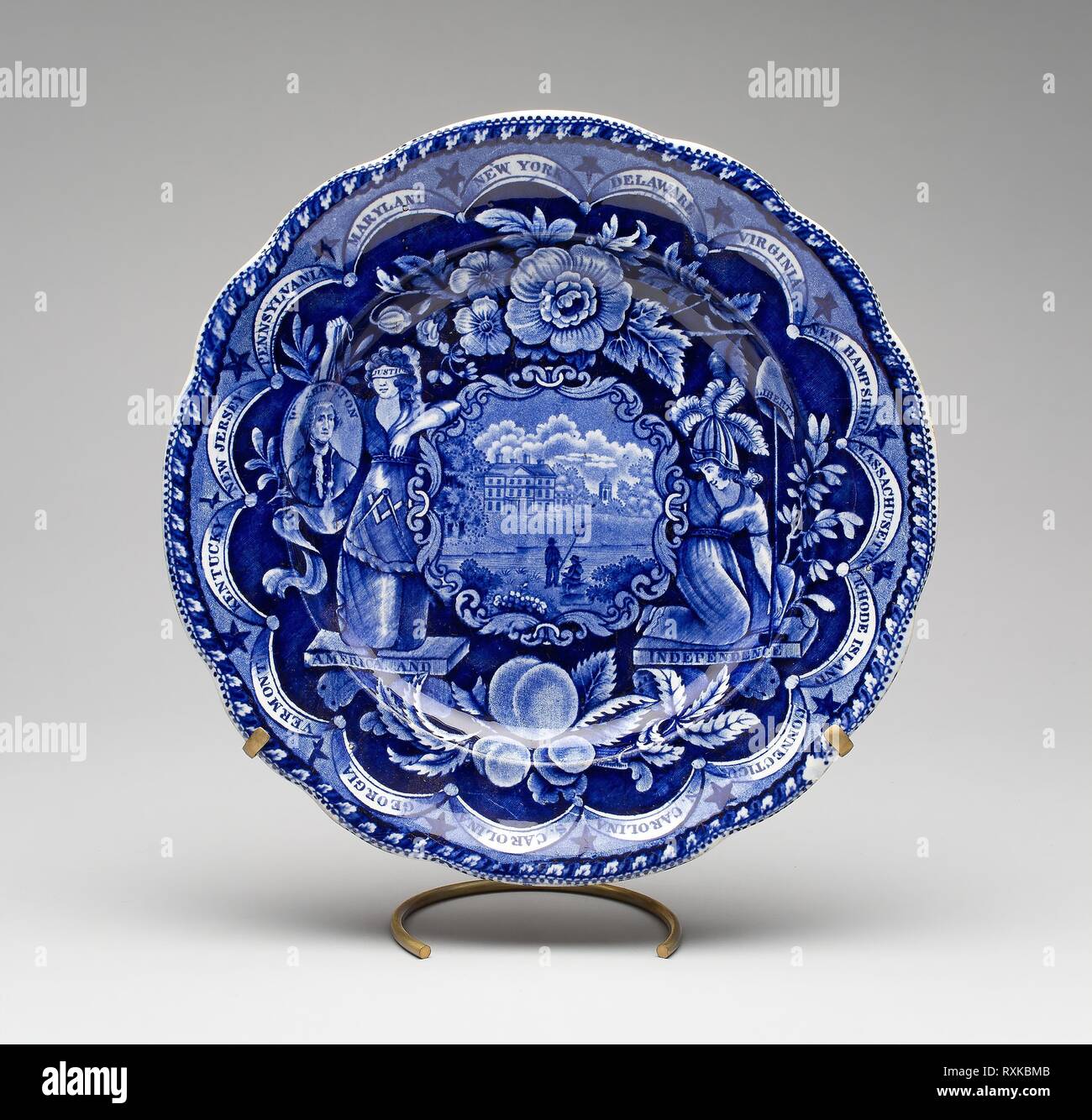 Plate. James and Ralph Clews; English, active 1818-36; Made for the ...