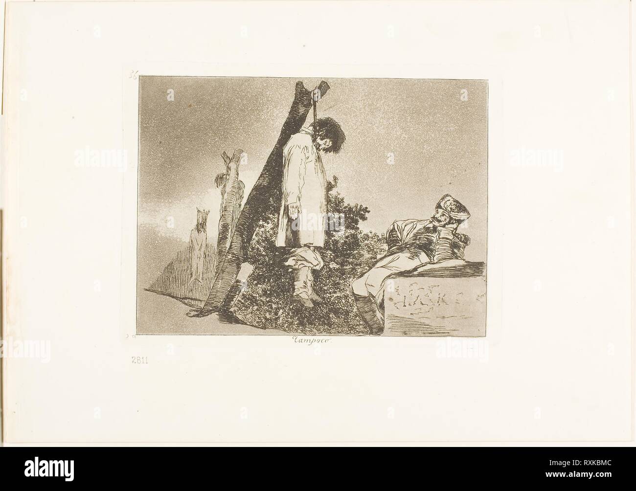 Not in this case, plate 36 from The Disasters of War. Francisco José de ...