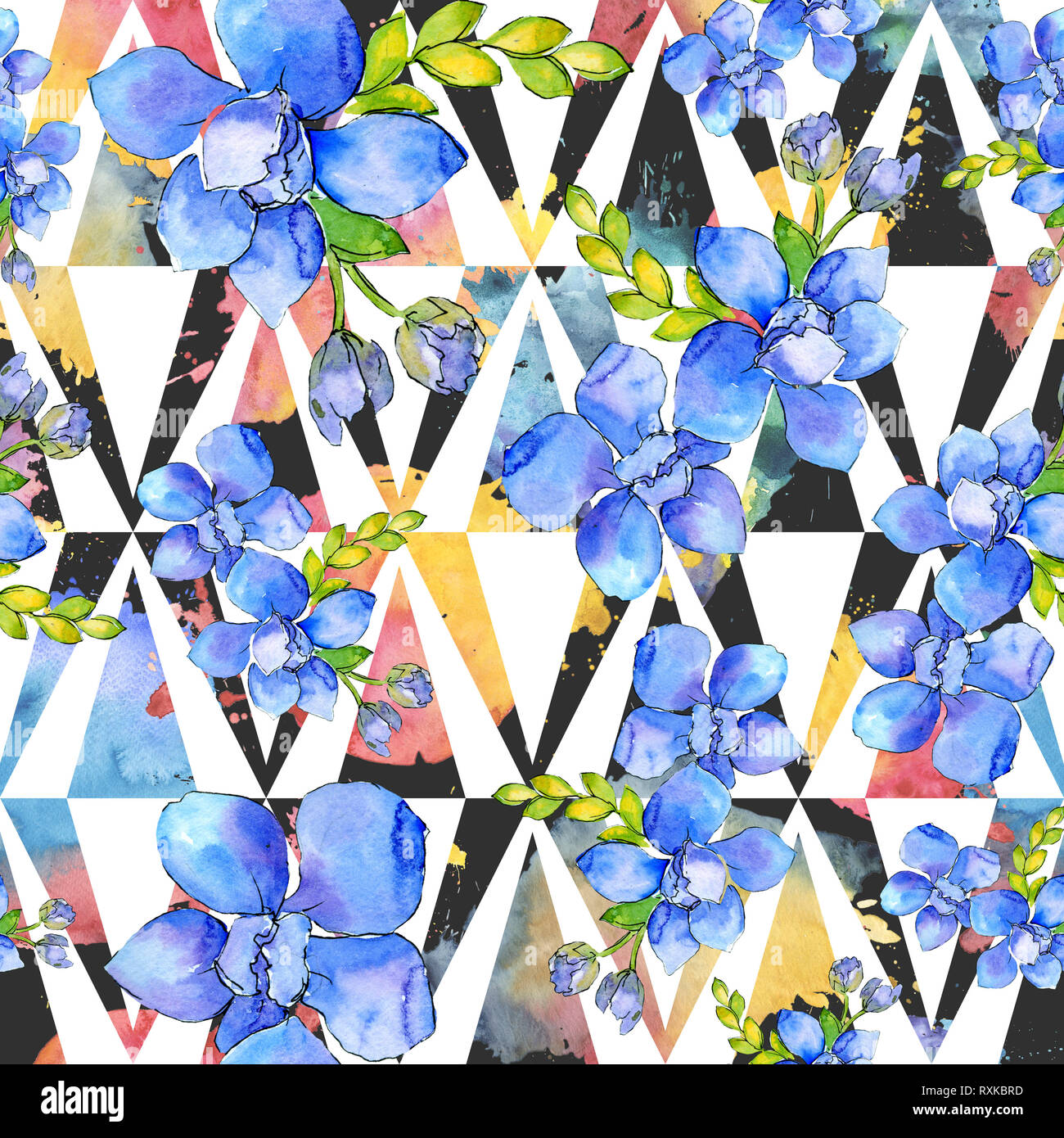 Bouquet composition floral botanical flowers. Watercolor background ...