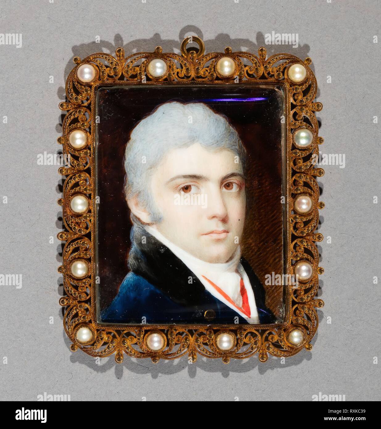 Man of the Hunter Family. Edward Greene Malbone; American, 1777-1807 ...