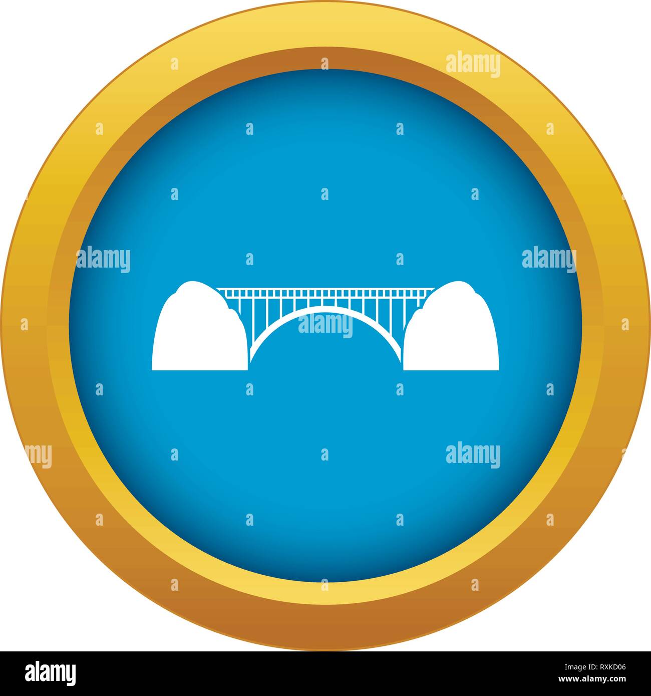 Bridge icon blue vector isolated Stock Vector Image & Art - Alamy