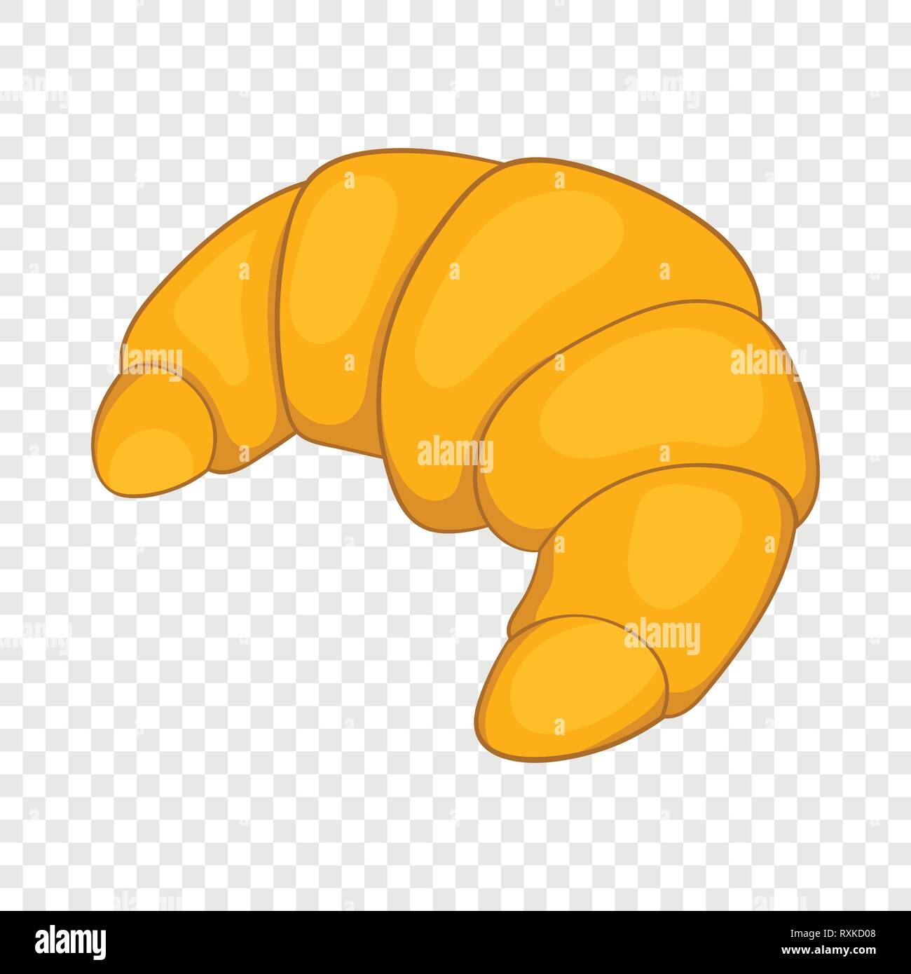 Croissant icon in cartoon style Stock Vector Image & Art - Alamy