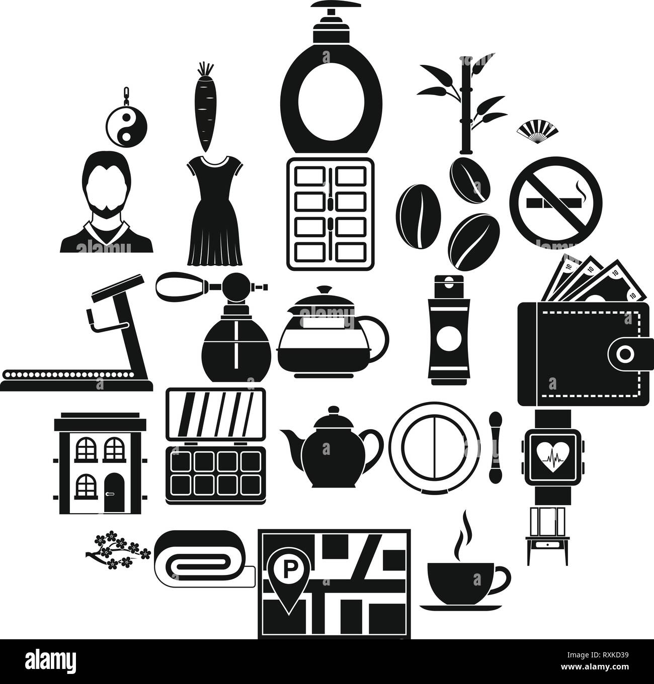 Hairdressing procedure Stock Vector Images - Alamy