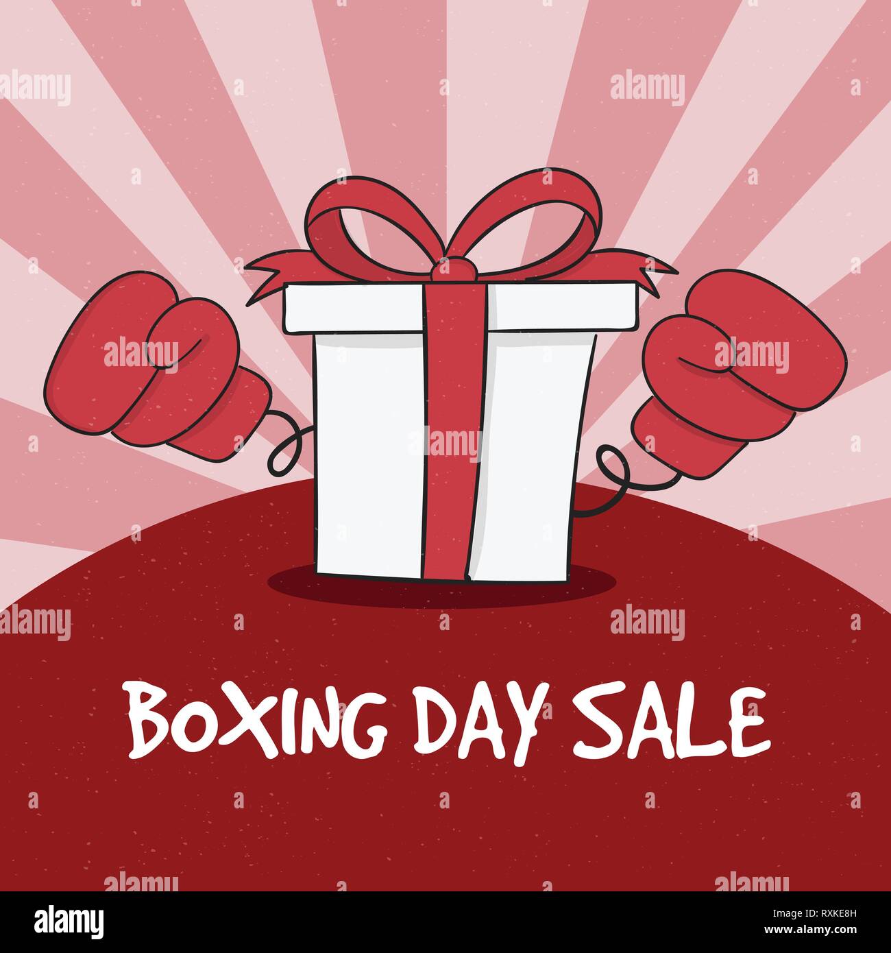 Happy Boxing day sale design with gift boxes , shopping holiday big ...