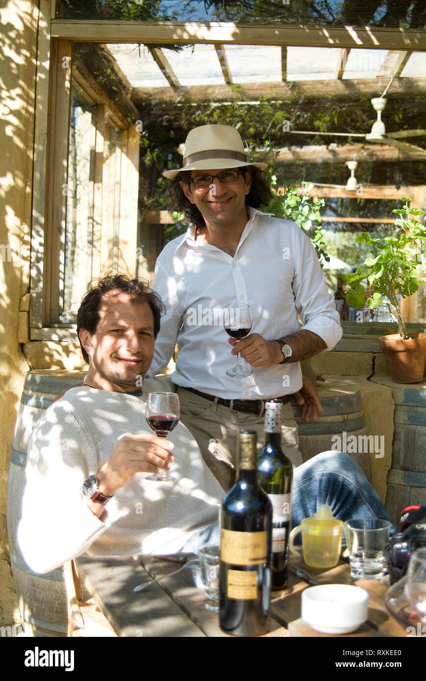 Ramzi and Sami Ghosn, founders of the Massaya winery in the Bekaa ...