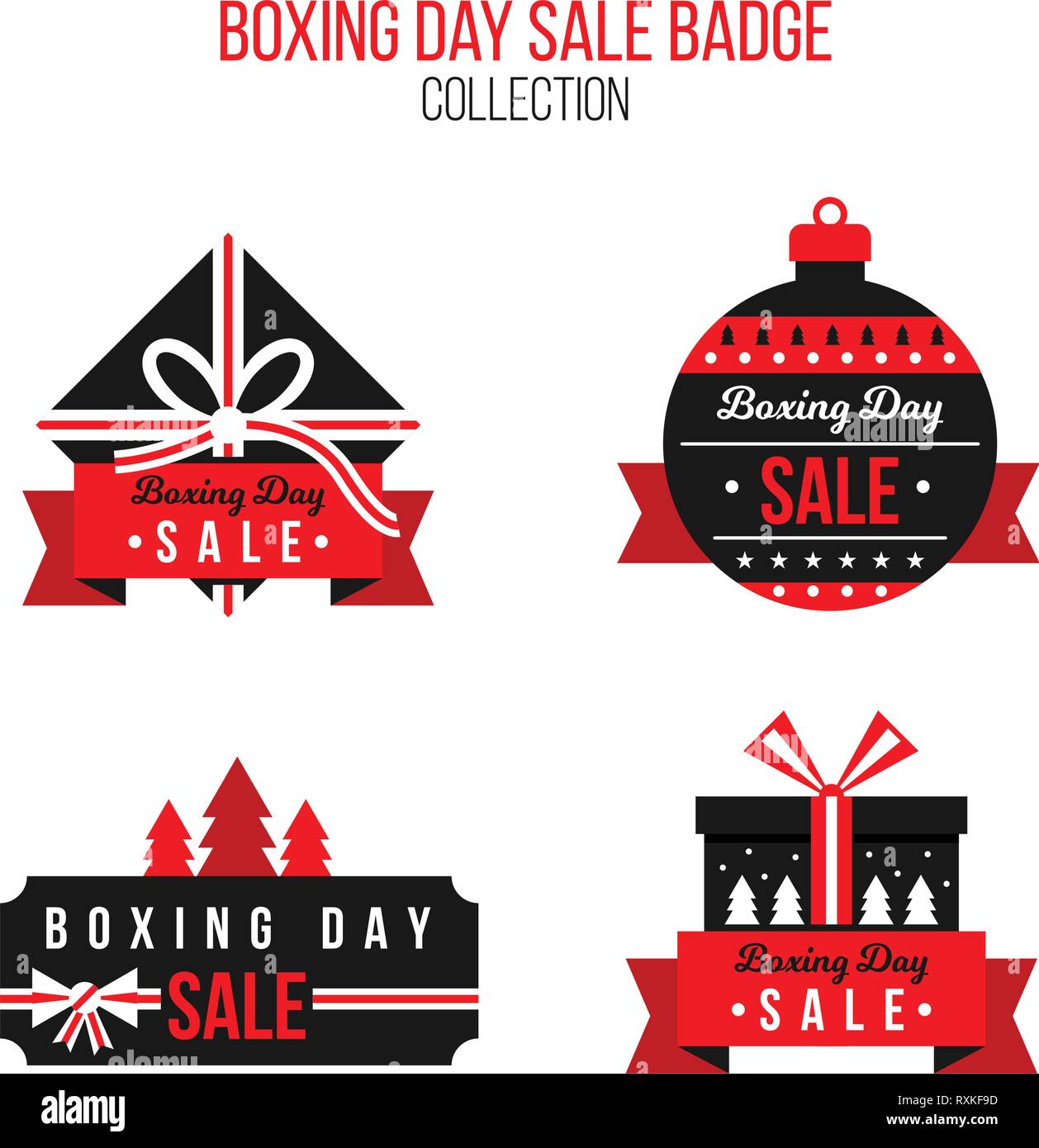 Happy Boxing day sale design with gift boxes , shopping holiday big ...
