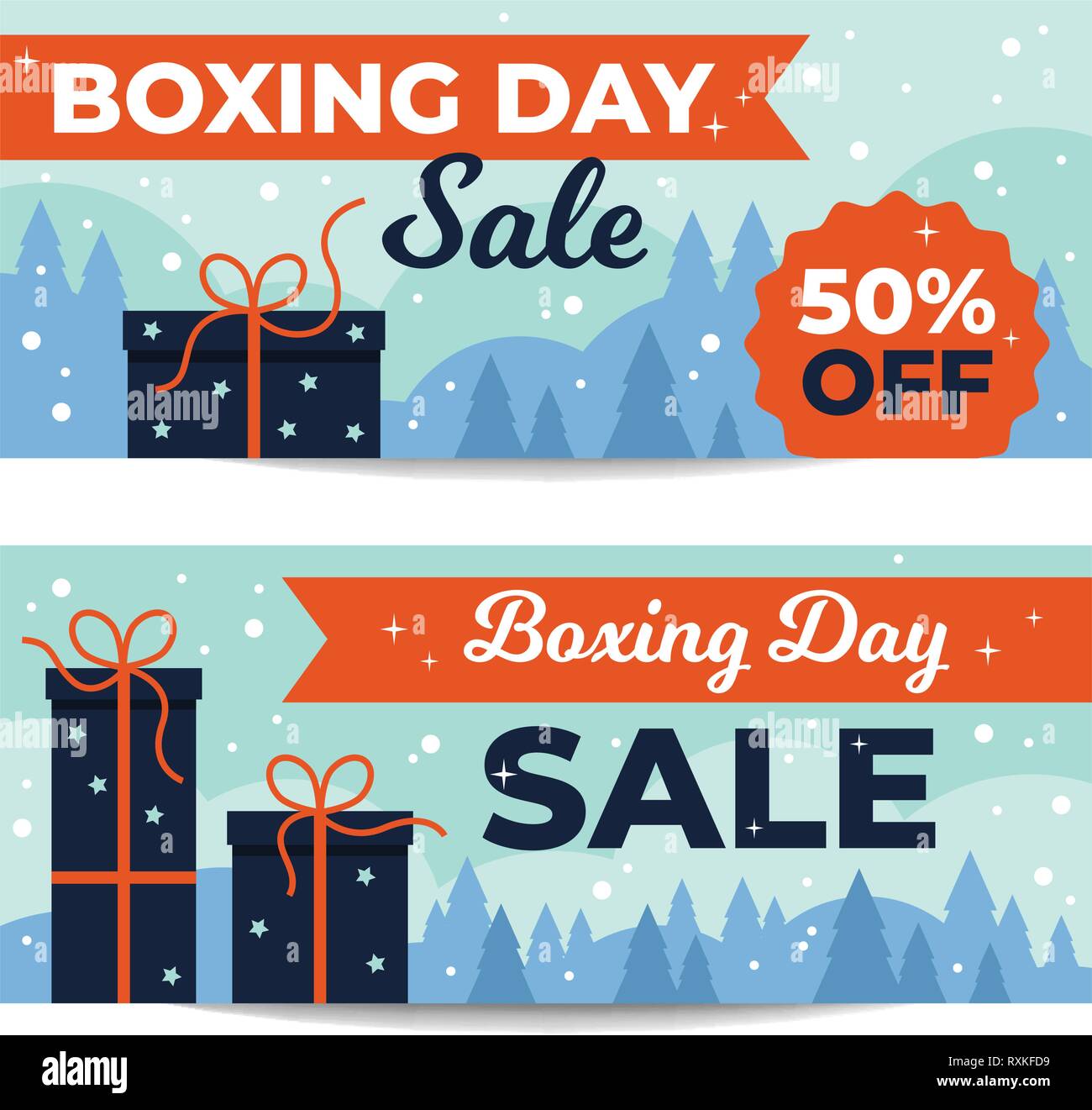 Happy Boxing day sale design with gift boxes , shopping holiday big ...