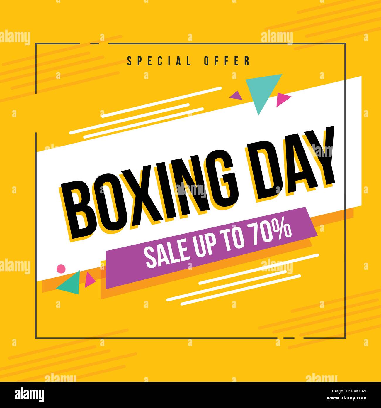 Happy Boxing day sale design with gift boxes , shopping holiday big ...