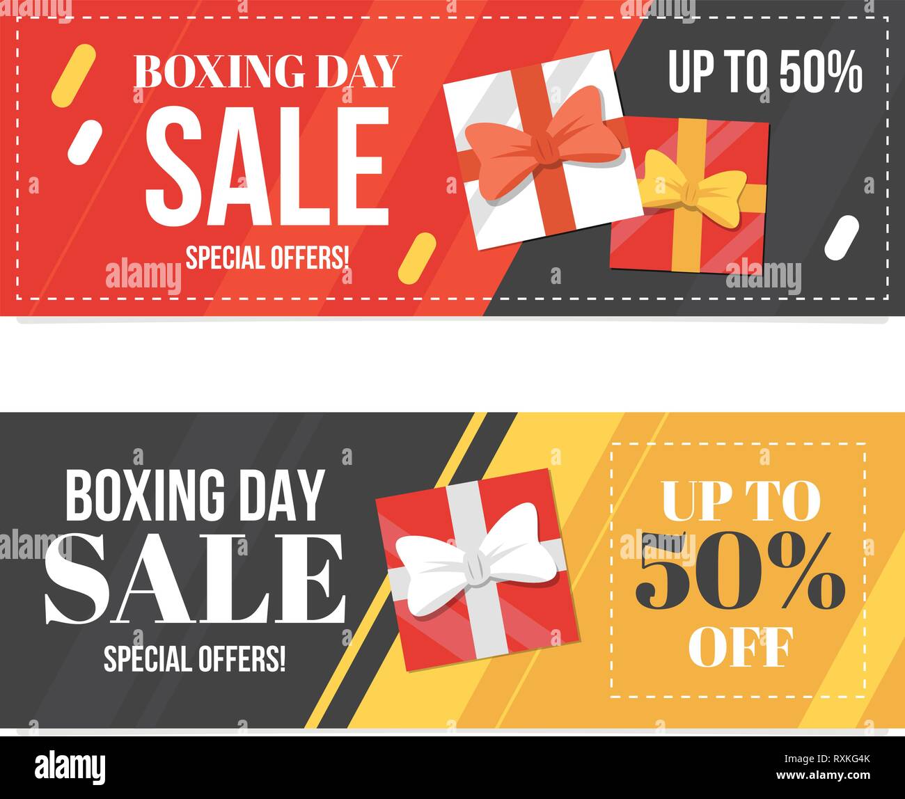 Happy Boxing day sale design with gift boxes , shopping holiday big ...