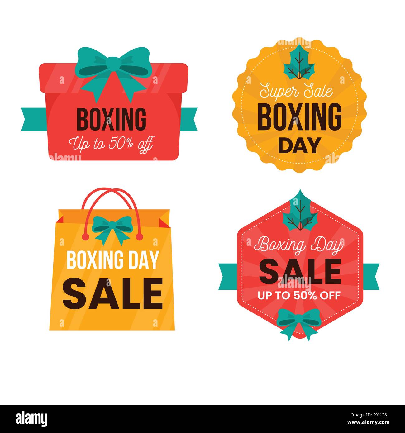 Happy Boxing day sale design with gift boxes , shopping holiday big ...