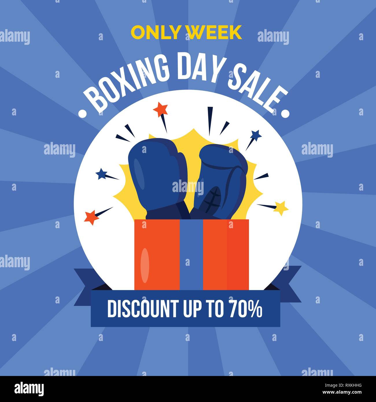 Happy Boxing day sale design with gift boxes , shopping holiday big ...