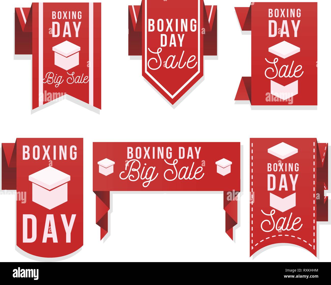 Happy Boxing day sale design with gift boxes , shopping holiday big ...