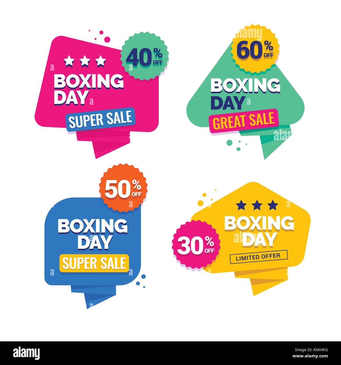 Happy Boxing day sale design with gift boxes , shopping holiday big ...