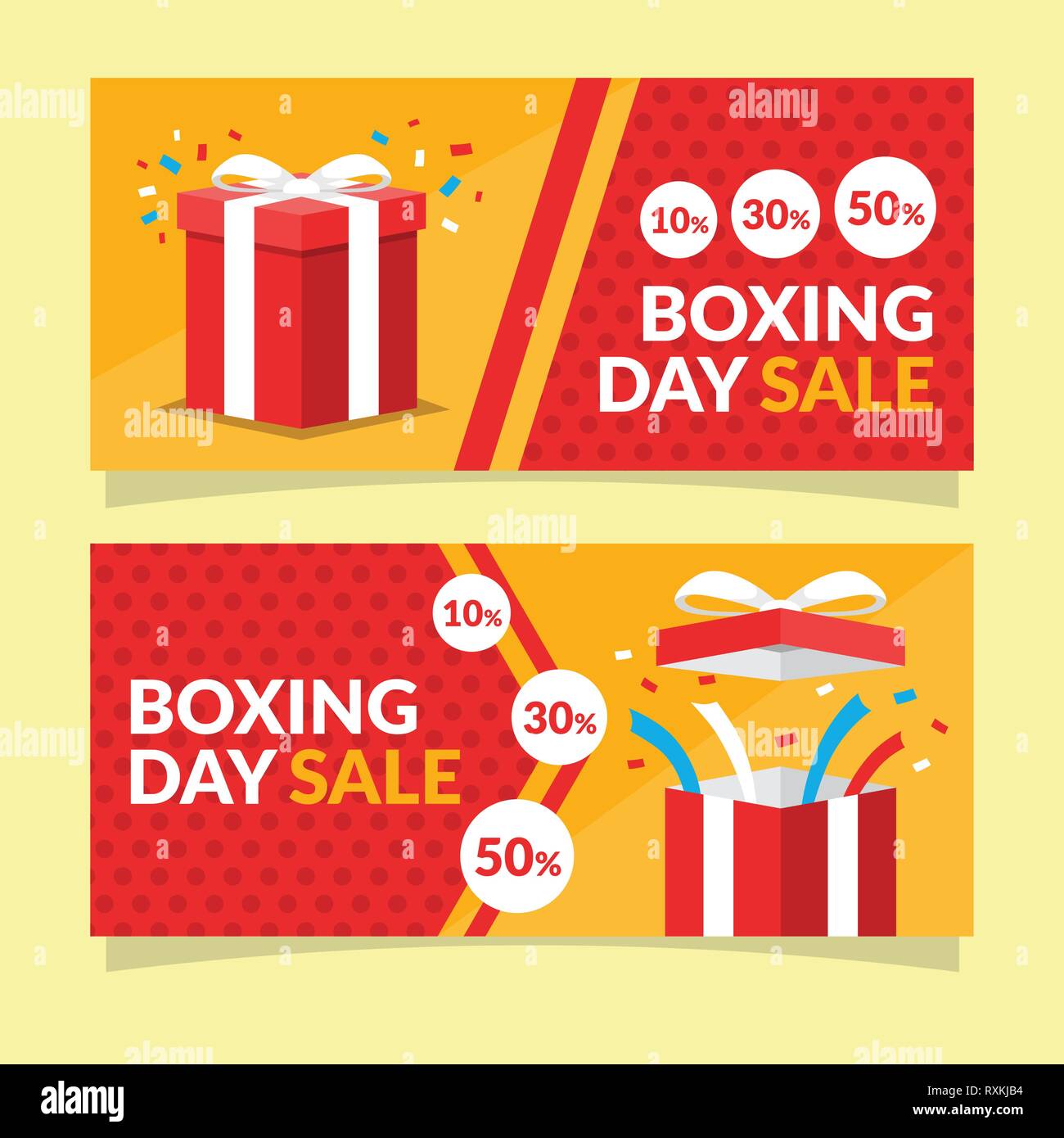Happy Boxing day sale design with gift boxes , shopping holiday big ...