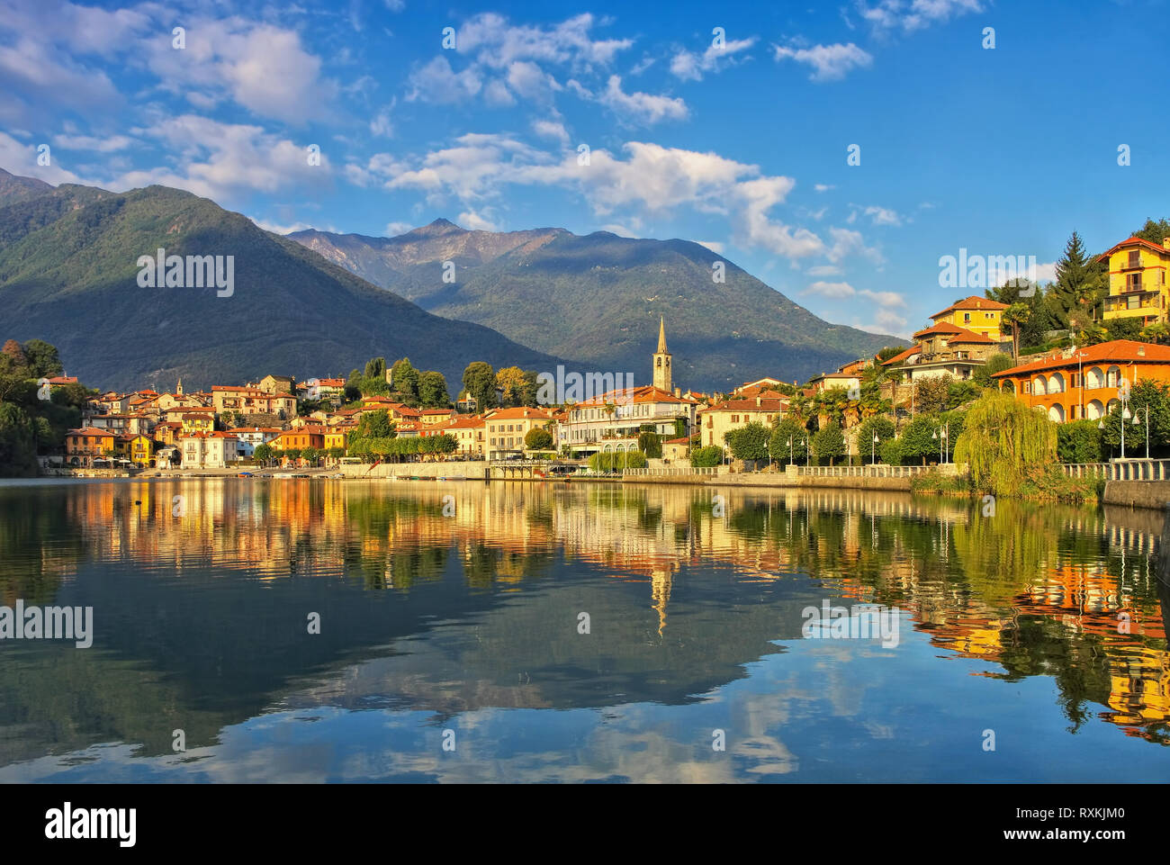 Mergozzo on lake Lago Maggiore in northern Italy Stock Photo - Alamy
