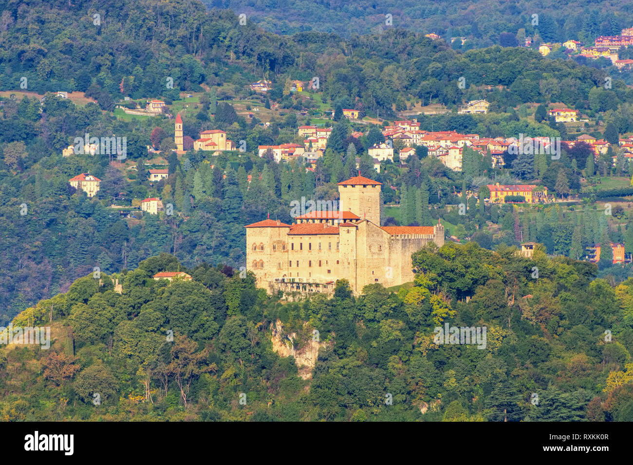Rocca di Angera on Lago Maggiore in Italy Stock Photo - Alamy