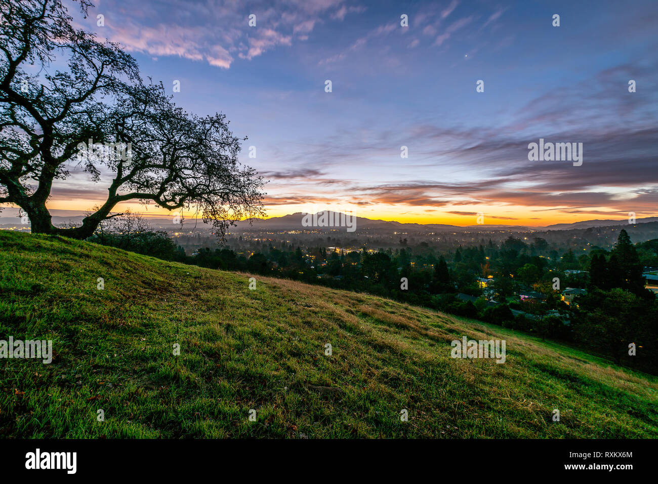 East Bay Sunrise Stock Photo - Alamy