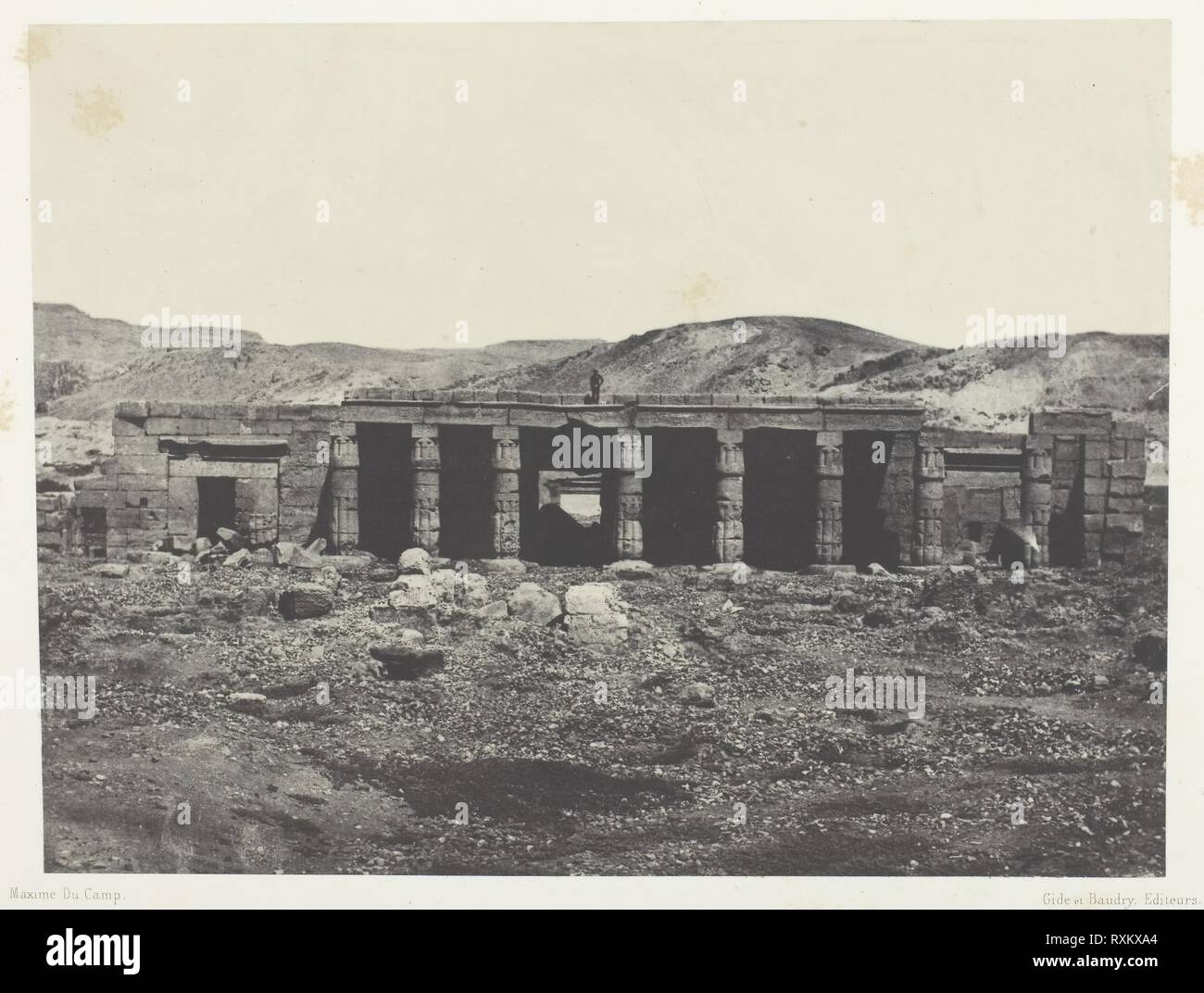 Gournah, Palais de Ménephta 1er; Thèbes. Maxime Du Camp; French, 1822 ...